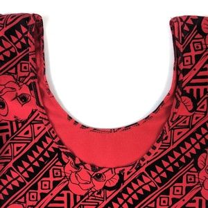 Disney | Dresses | Disney Red Black Lion King Simba Dress Medium | Poshmark